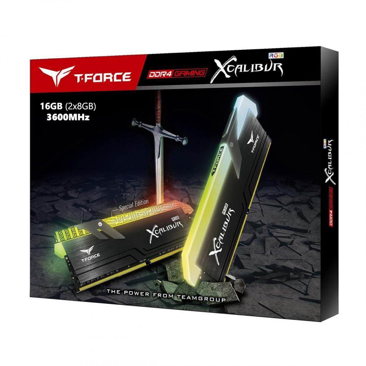 Memoria RAM Team Group T-Force Xcalibur RGB 2x8GB 3600MHz / DDR4 / 16GB ...